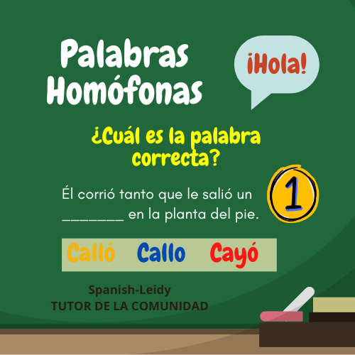 italki - Test your Spanish level. 🇪🇸🇨🇴 Palabras homófonas: 👩‍🏫 ...
