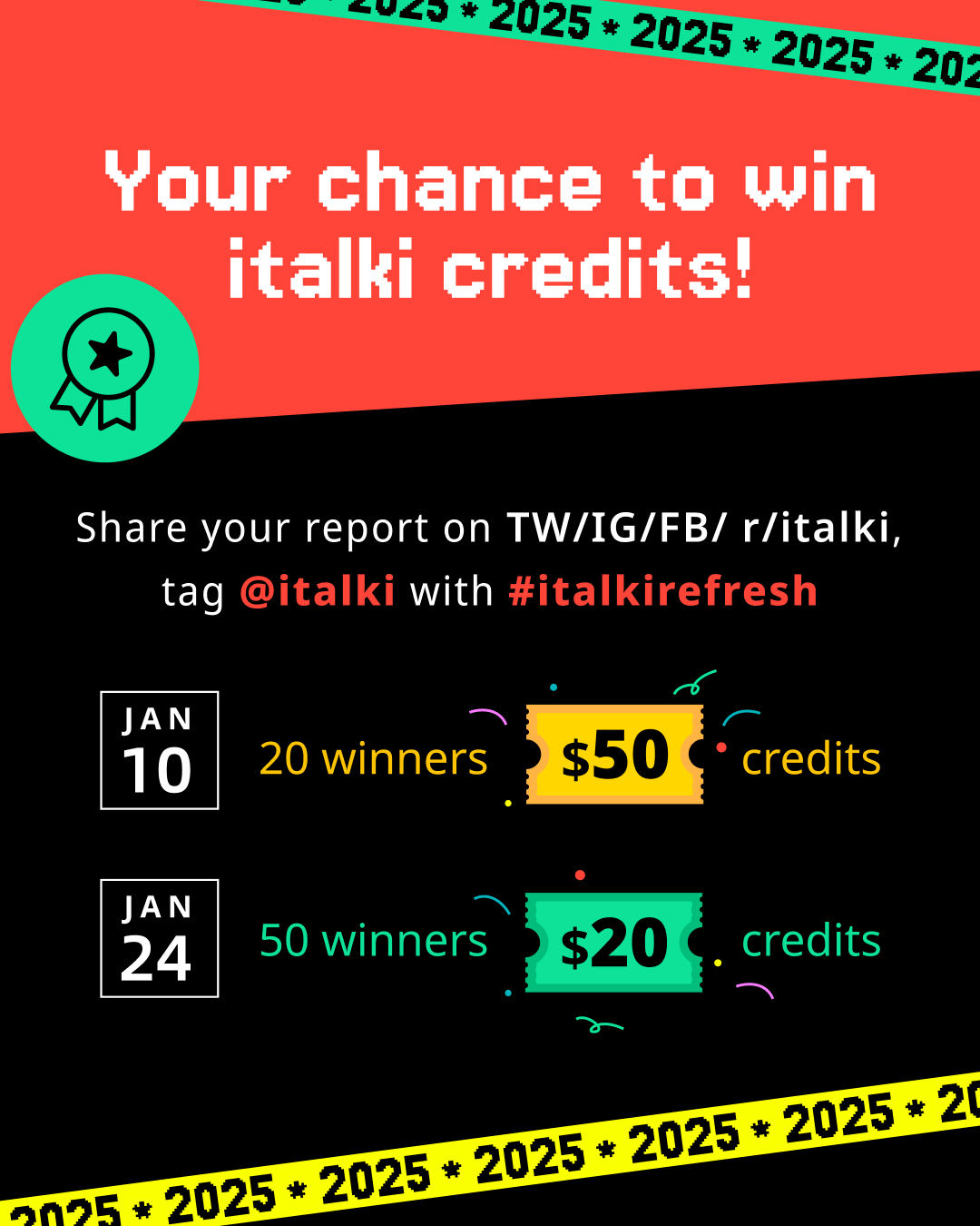 italki - What's your language learning goal for 2025? Share it with us and inspire others! 🌟 ...