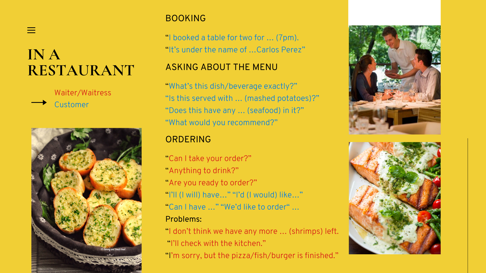 italki - Useful phrases when you are in a restaurant. Do you know any ...