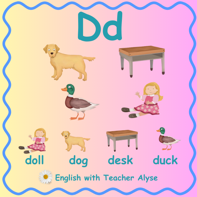 italki - Oxford Phonics World The Alphabet Letter D Listen and repeat ...
