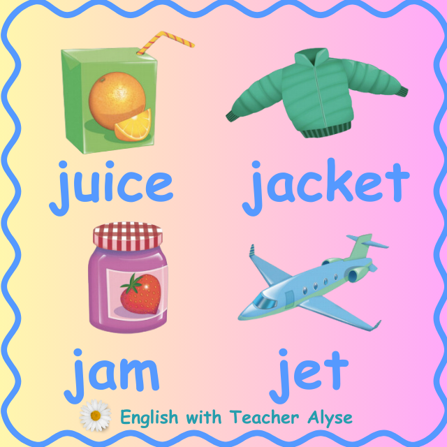 italki - Letter J Listen and repeat then sing along. juice jacket jam ...