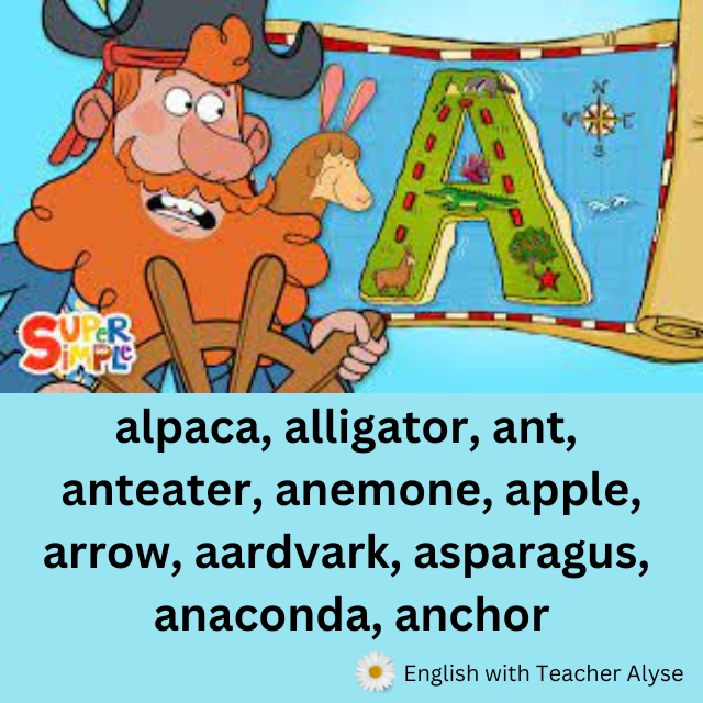 italki - Captain Seasalt & The ABC Pirates Repeat after me: alpaca ...