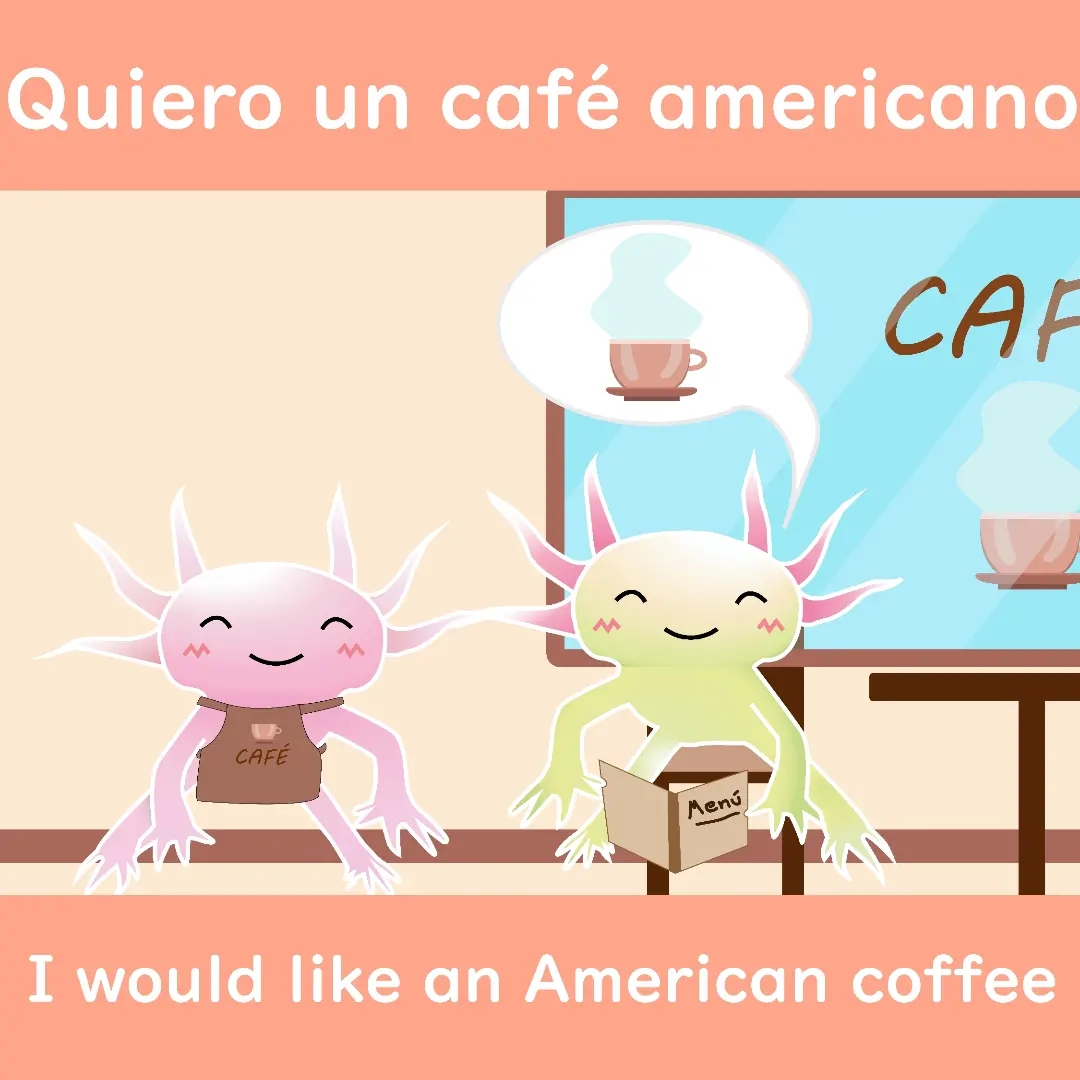 italki - QUIERO UN CAFÉ AMERICANO ☕ QUIERO comes from verb QUERER (Yo ...