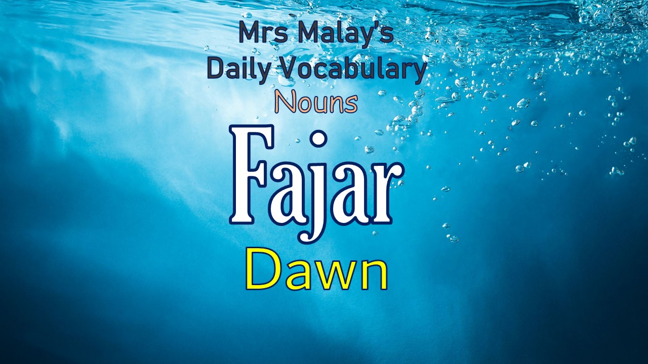 italki - Do you wake up at dawn? Our Noun of the Day is Fajar. It means ...