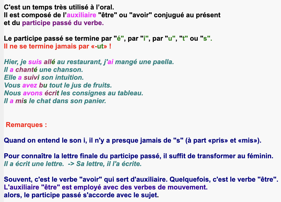 italki - Salut les french lovers! 🥳 The passé composé is a compound ...