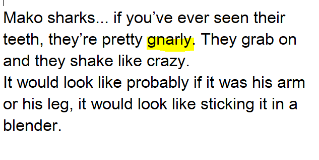italki - What does gnarly mean in this case? There are so many meanings ...