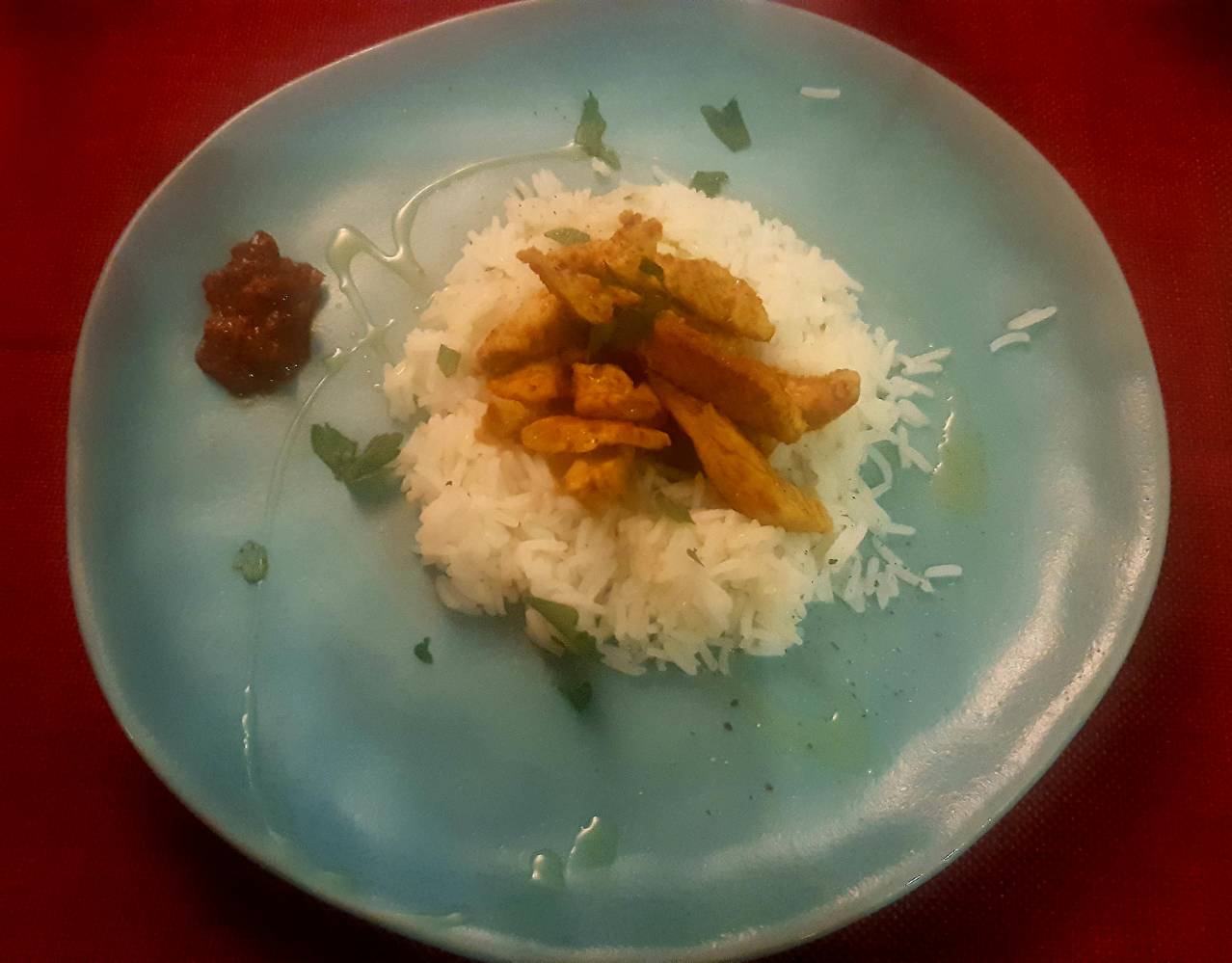italki - Tonight I ate curry chicken and basmati rice for dinner. I ...