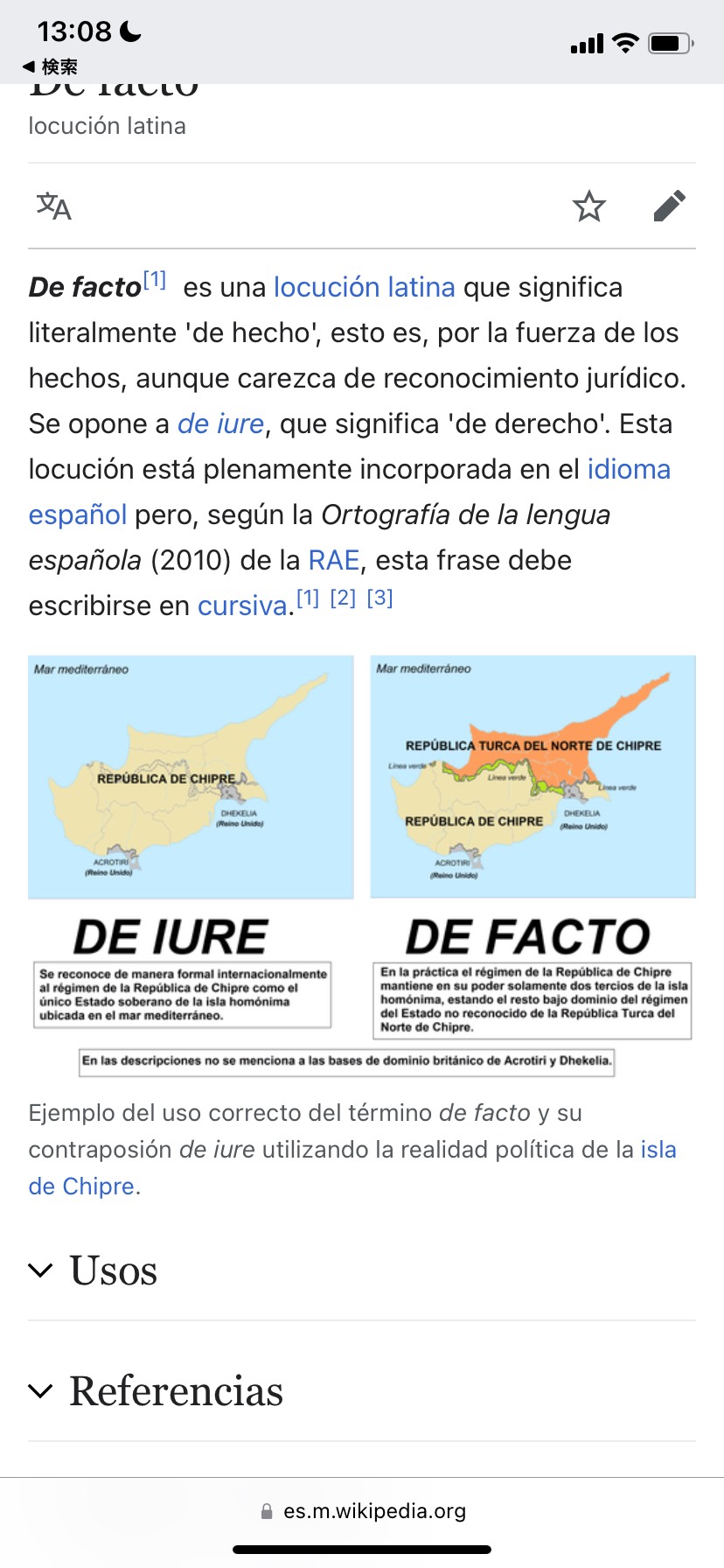 italki - Que significa “ de facto “ ? Lei esta pagina pero no pude ...