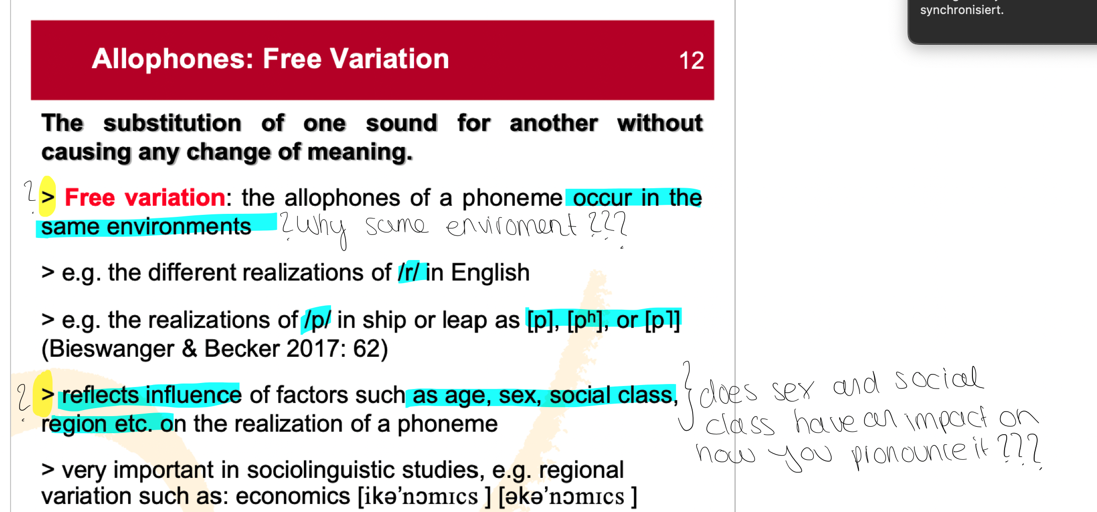 italki - I have some questions about allophones and free variation. I ...