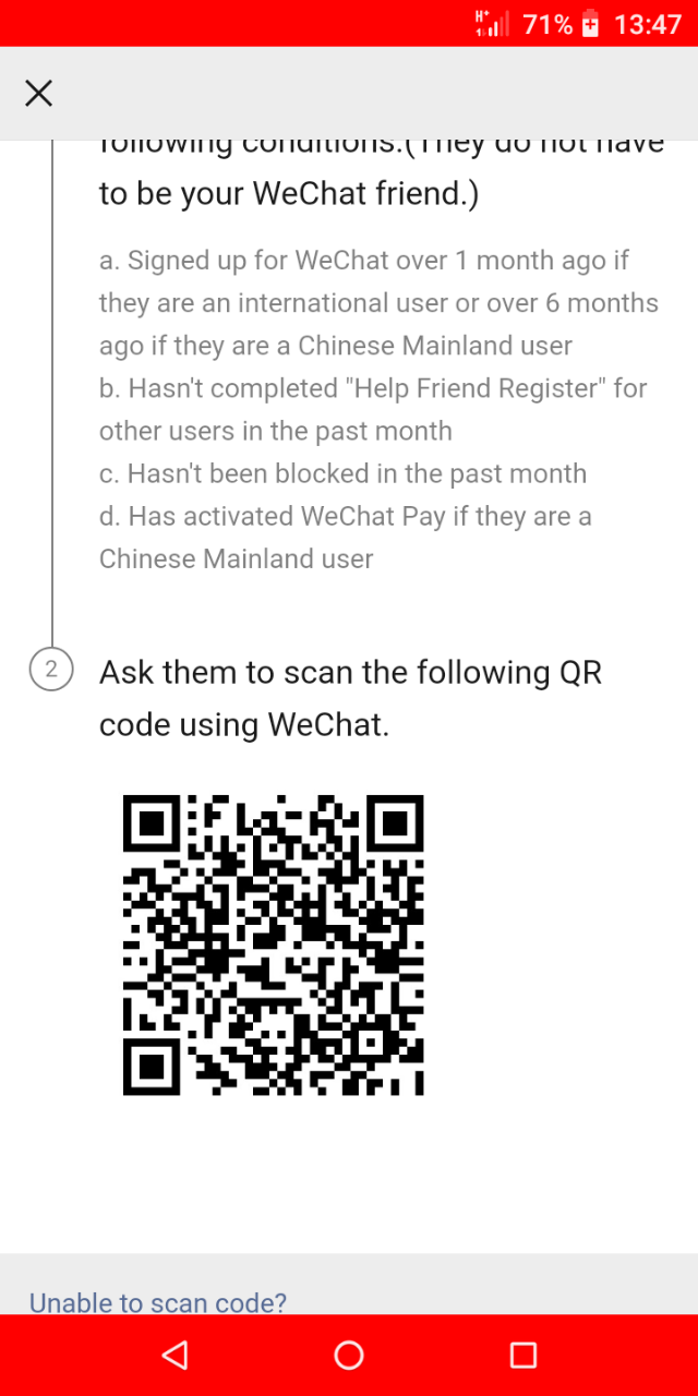 italki - Hi can somebody please scan this QR code. I am trying to sign up for WeChat.[Image]