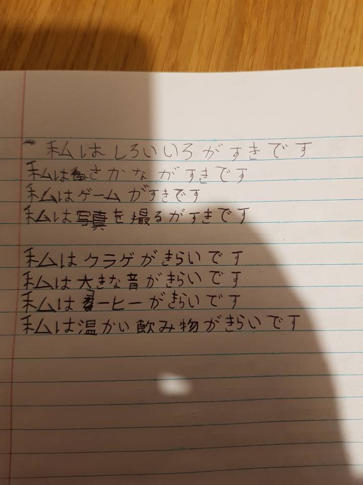 italki - Update on my writing skills in Japanese, likes and dislikes. I ...