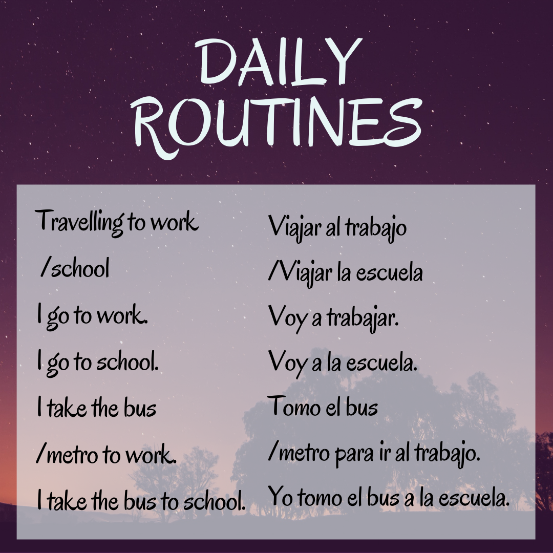 italki - Vamos a practicar frases de Rutinas Diarias en Español. We are ...